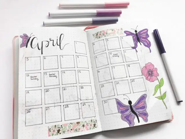 April Bullet Journal Setup: Butterfly Theme - Andrea Peacock