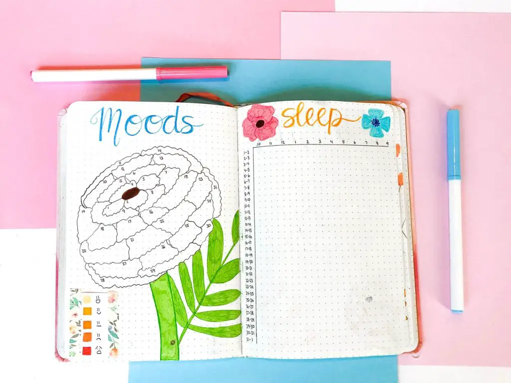 May Bullet Journal Setup: Wildflower Theme - Andrea Peacock