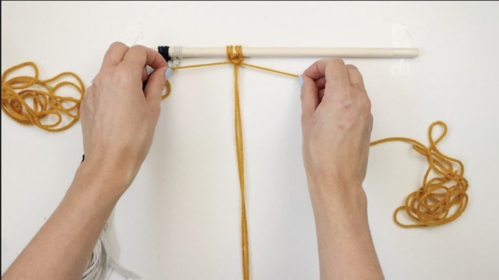 How to Make a DIY Macrame Leaf Wall Hanging - Andrea Peacock