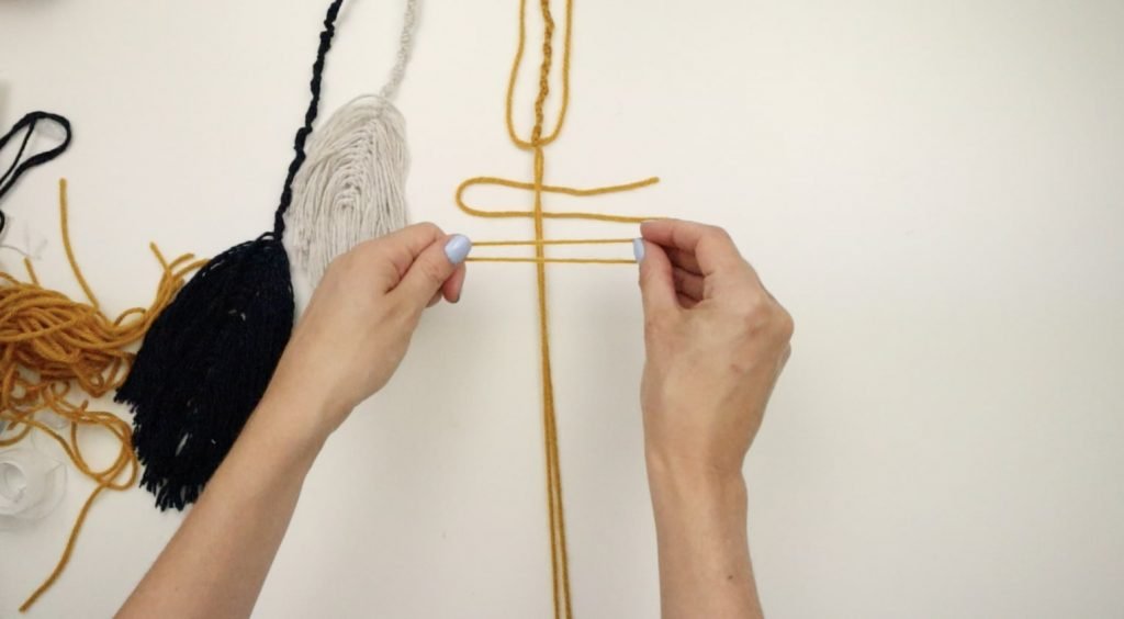 How to Make a DIY Macrame Leaf Wall Hanging - Andrea Peacock