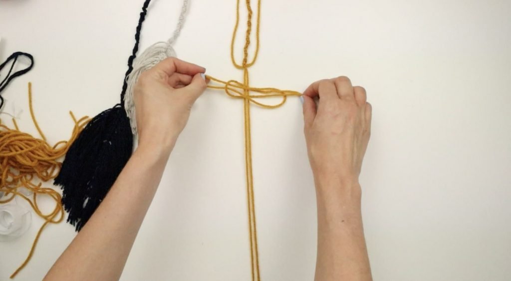 How to Make a DIY Macrame Leaf Wall Hanging - Andrea Peacock