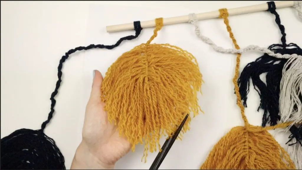 How to Make a DIY Macrame Leaf Wall Hanging - Andrea Peacock