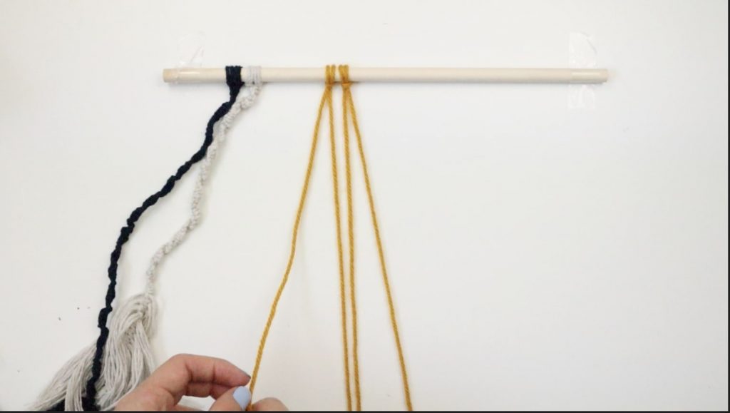 How to Make a DIY Macrame Leaf Wall Hanging - Andrea Peacock