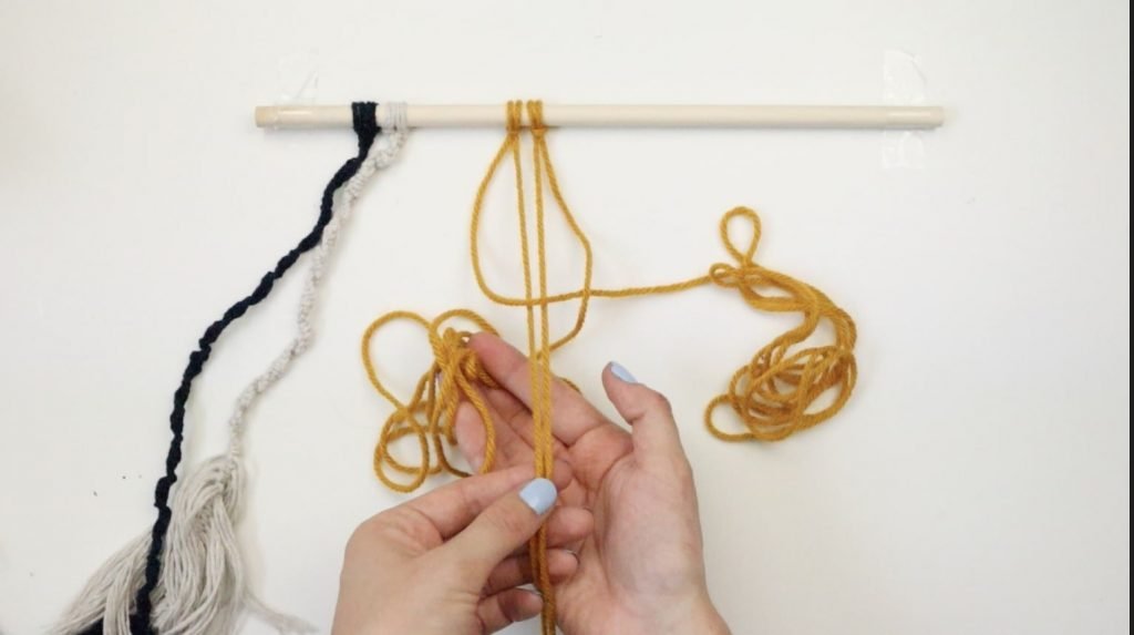 How to Make a DIY Macrame Leaf Wall Hanging - Andrea Peacock