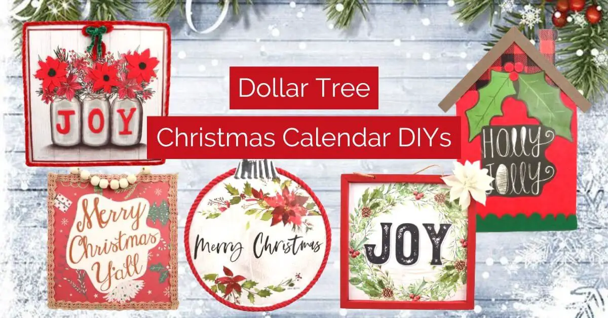 5 Dollar Tree Christmas Calendar Page DIYs - Andrea Peacock