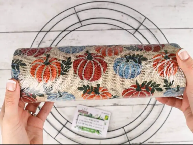 How to Make a Deco Mesh Wreath for Fall - Andrea Peacock