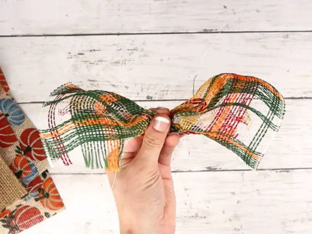 How to Make a Deco Mesh Wreath for Fall - Andrea Peacock