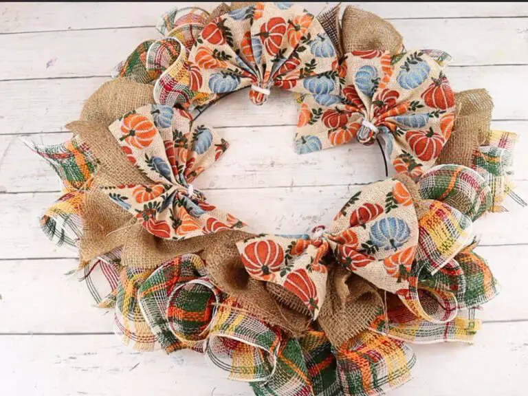 How to Make a Deco Mesh Wreath for Fall - Andrea Peacock